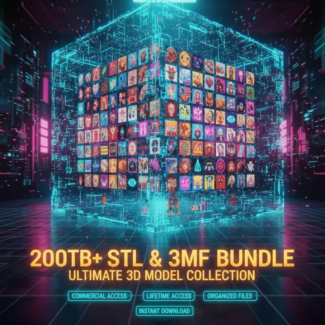 200TB+ STL 3D Models Library – Instant Download – FDM & Resin Printable ...