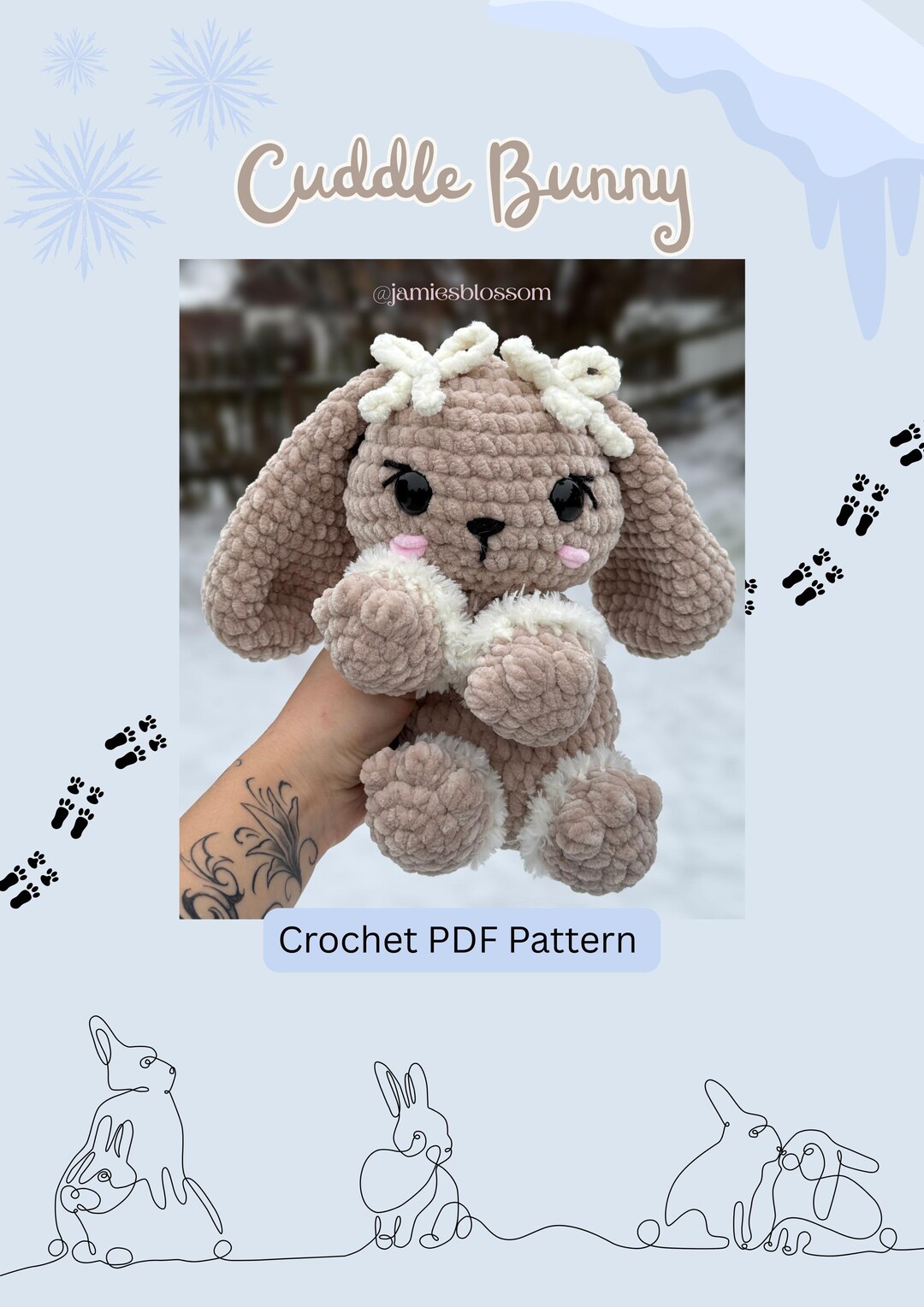 Cuddle Bunny Crochet Pattern - Etsy