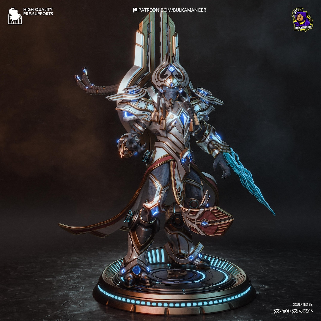 Artanis 3D Print Model | Starcraft II Protoss Hierarch Statue (STL File ...