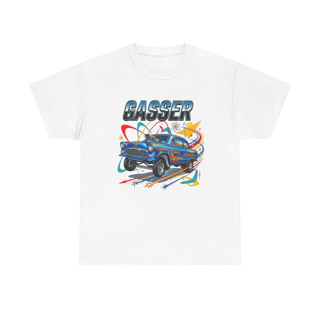 Gasser Classic Muscle Car T-shirt | Retro Hot Rod Racing Graphic - Etsy