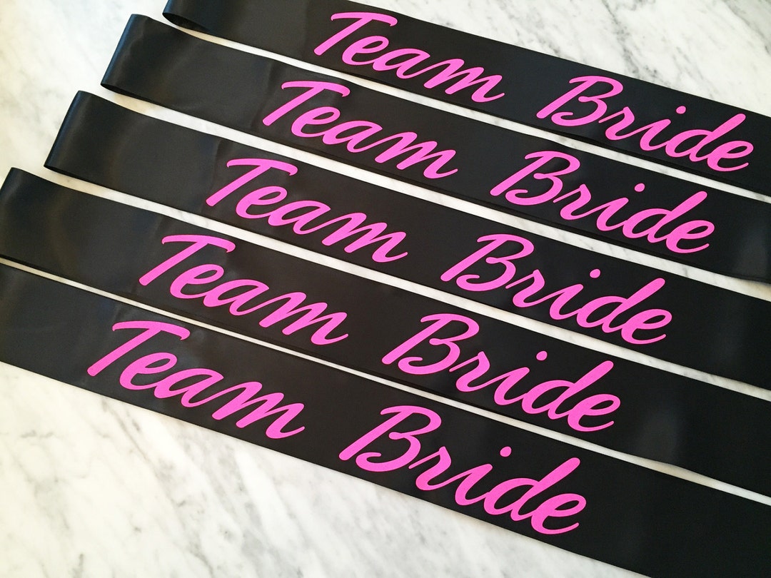 Bachelorette Sash Team Bride - Etsy
