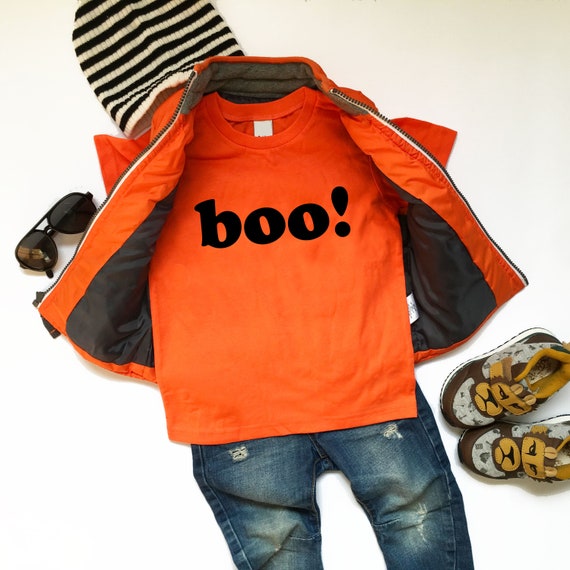 Kids Halloween Shirt Boo Shirt Kids Fall Shirt | Etsy