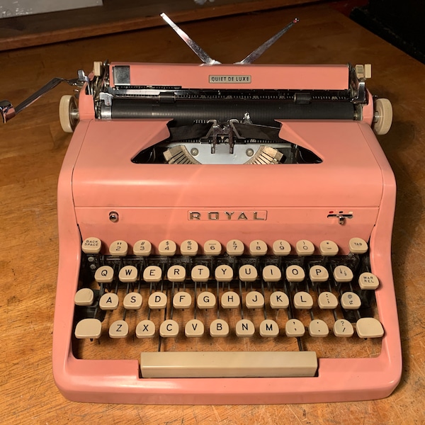 Pink Typewriter - Etsy