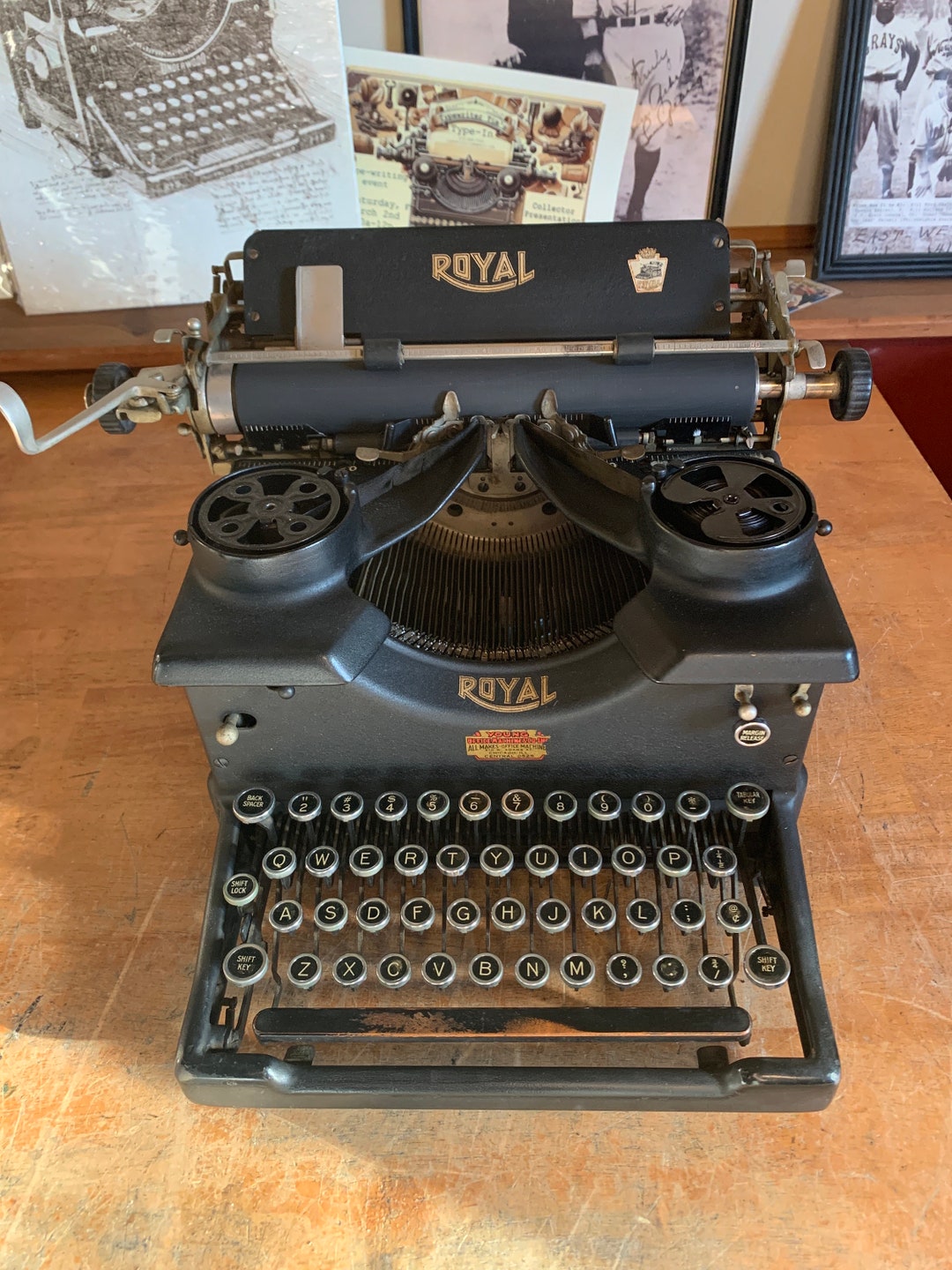 Royal Glass Panel Desktop Typewriter - Etsy