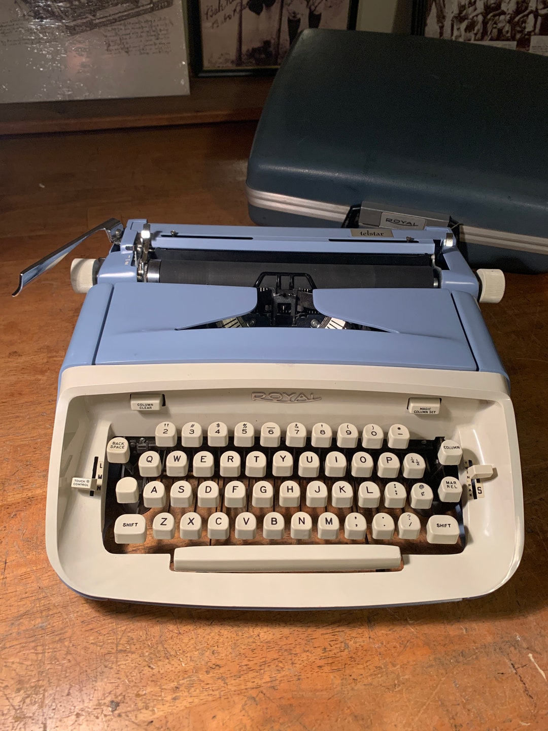 Blue Royal Telstar Typewriter - Etsy