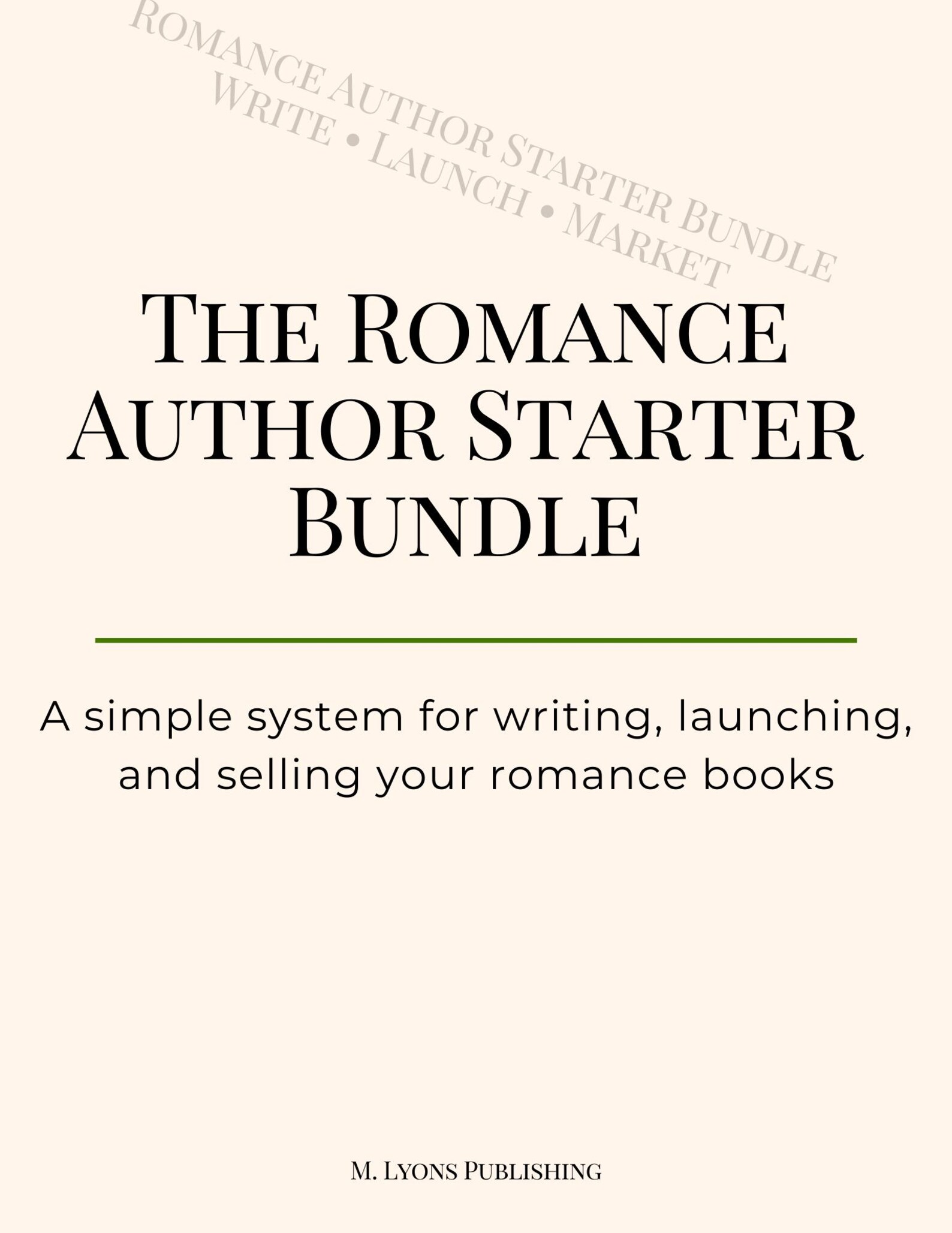 Romance Author Starter Bundle | Writing, Launch & Marketing Planner ...