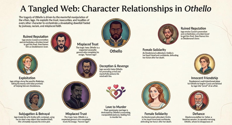 Othello Classroom Poster Pack Infographics Printable Handouts - Etsy