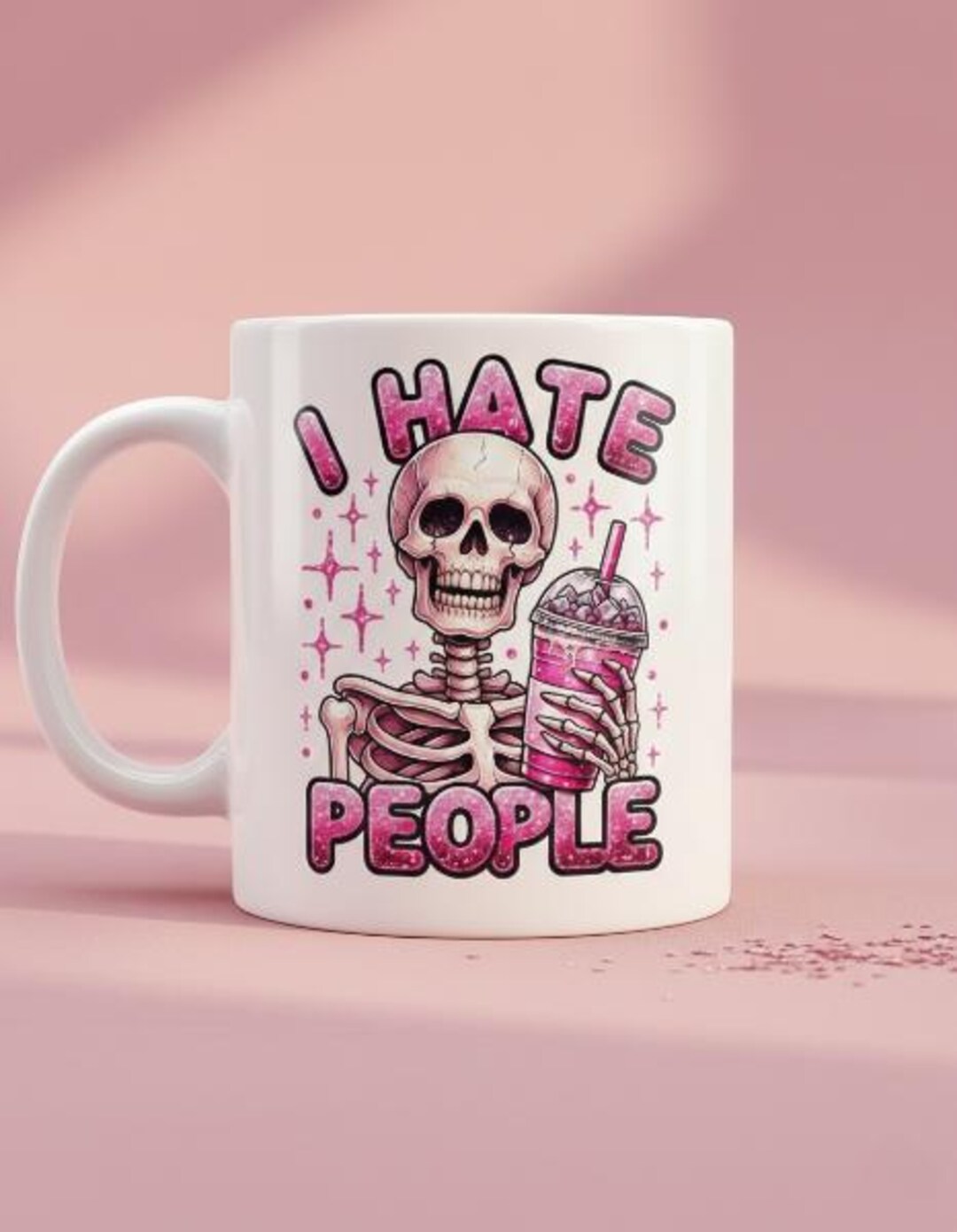 Pastel Goth Skeleton Coffee Mug – Creepy Introvert Gift - Etsy