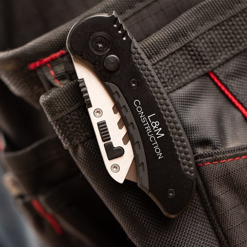 Groomsman Gift Personalized Utility Knife Folding Pocket | Etsy