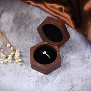 Proposal Ring Box, Custom Engagement Ring Box, Wedding Engagement Ring ...