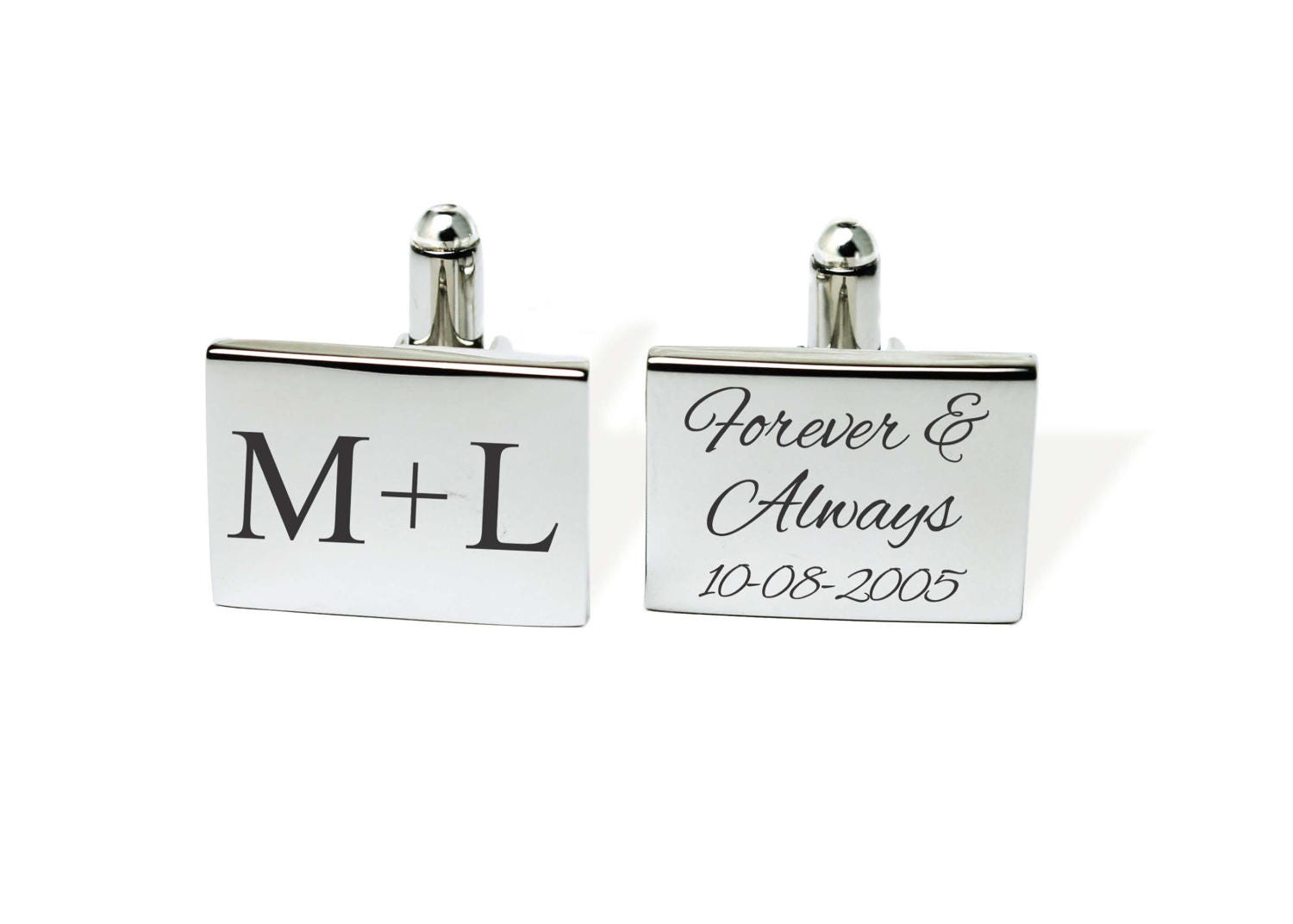Monogram Cufflinks Groom | semashow.com