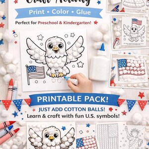 Presidents’ Day Crafts for Kids Printable | Patriotic Preschool ...
