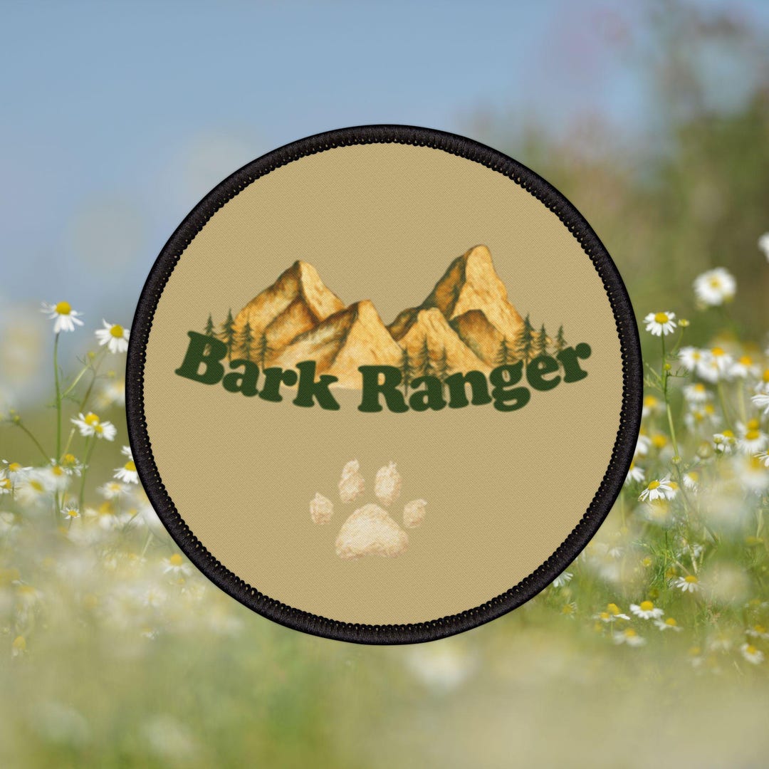 Bark Ranger Shield Patch Iron-on Patch | Pet Accessory - Etsy