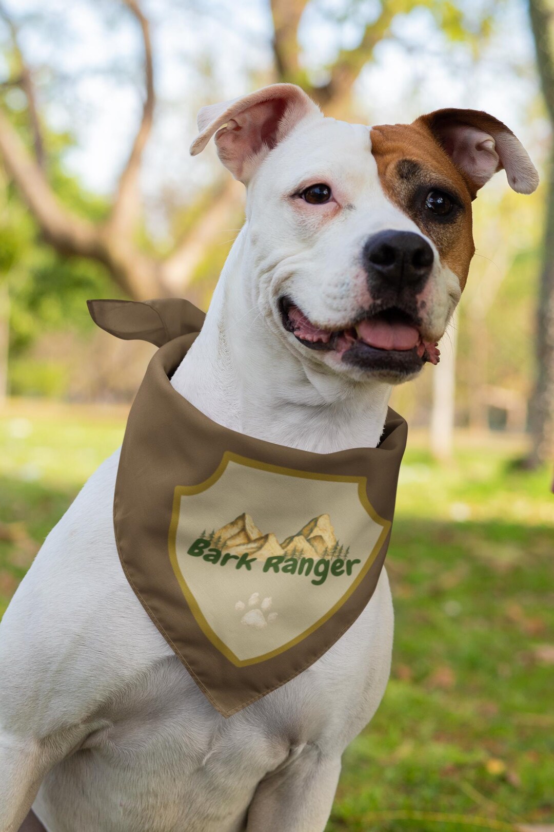 Bark Ranger Badge Pet Bandana | Pet Accessory - Etsy