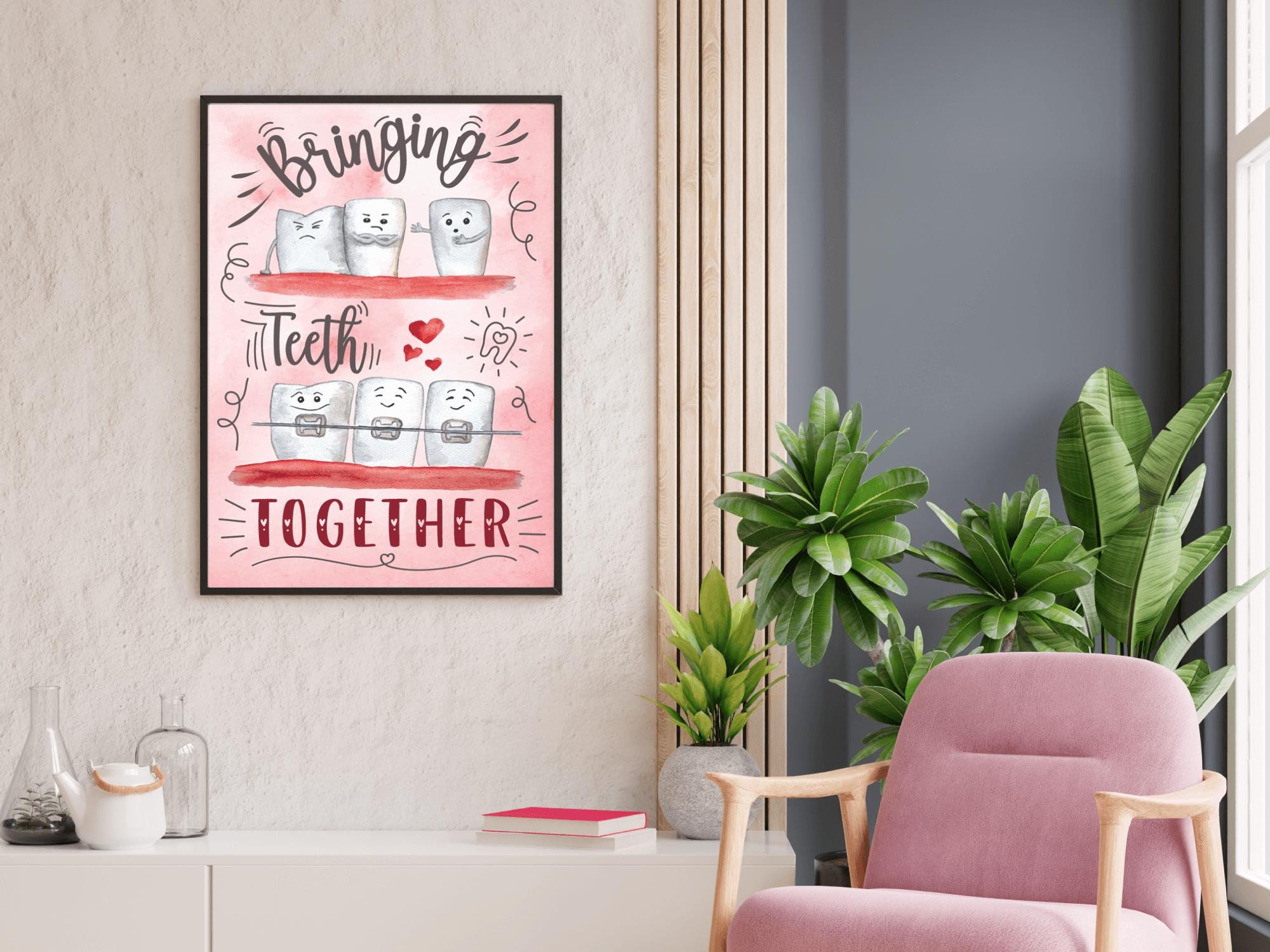 Dental Braces Matte Poster | Braces Motivation Wall Art, Orthodontist ...