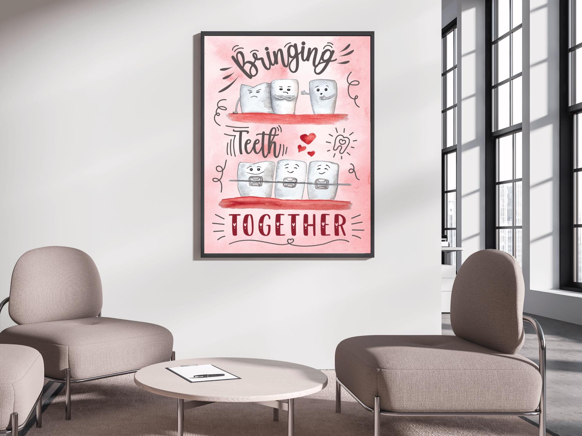 Dental Braces Matte Poster | Braces Motivation Wall Art, Orthodontist ...