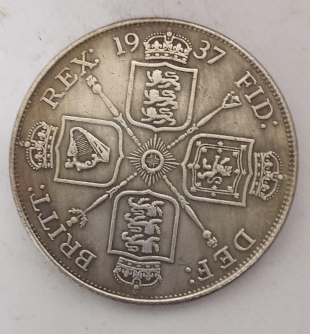 Modern Pattern Edward VIII 1937 Double Florin - Restrike - Etsy