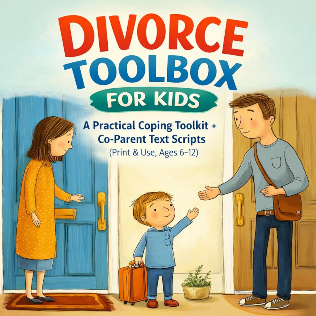 Divorce Toolbox for Kids | Coping Skills Worksheets | Co-parent Scripts ...