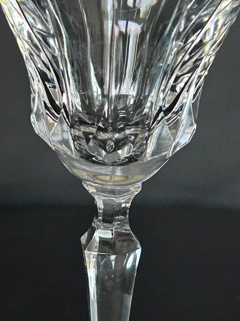 Vintage Val Saint Lambert Crystal Sherry Glass • Goethe Millet Cut - Etsy