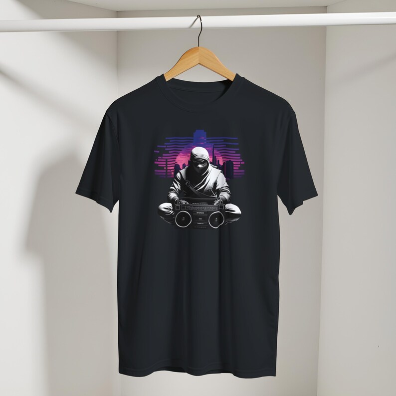 Synthwave Ninja Shirt – 80s Retro Boombox Vaporwave T-shirt ...
