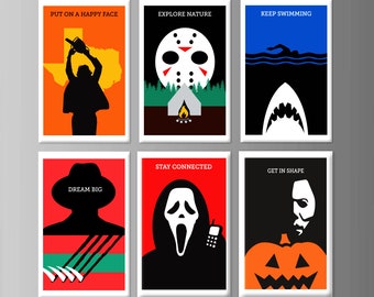 Horror Movie Villains Magnets Set of 4 - Etsy