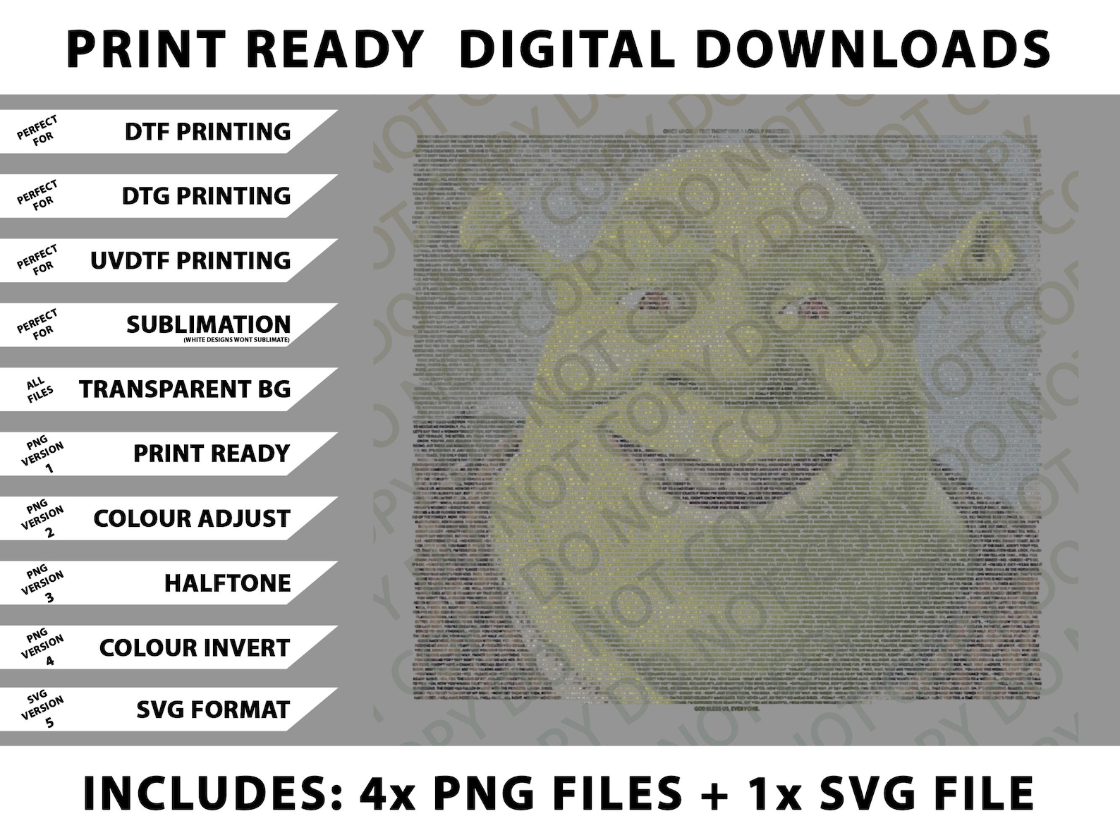 Shrek - Entire Script - With Shrek Face Png Bundle, Digital Downloads ...