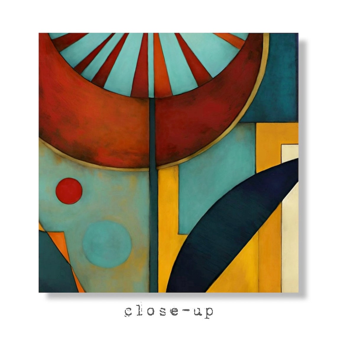 Bohemian Abstract Painting Print, Contemporary Eclectic Wall Decor ...