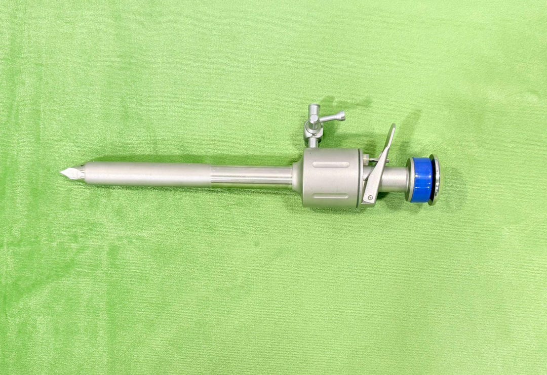 Laparoscopic Stainless Steel Trocar Cannula Matte Finished 10mm ...
