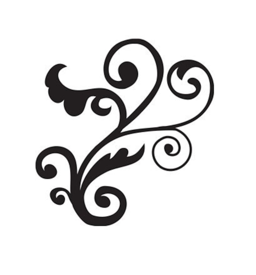 Flourish Vinyl Wall Art - Etsy