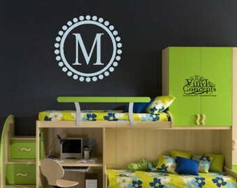 One 11 Monogram Frame Vinyl Wall Art | Etsy