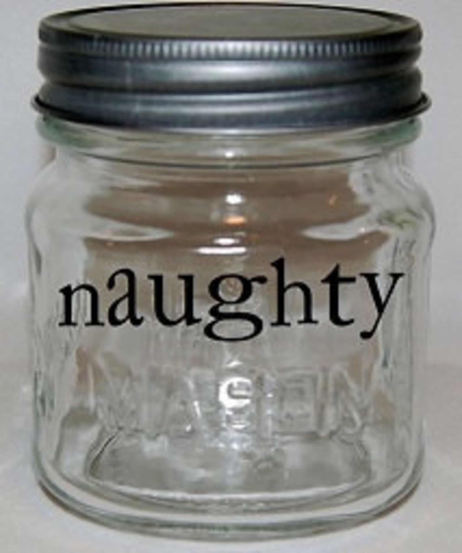 Naughty Jar Label Vinyl Wall Art - Etsy