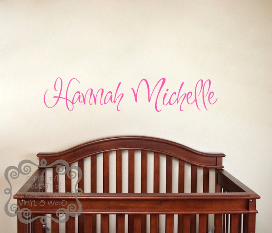 Personalized Name Vinyl Wall Art - Etsy