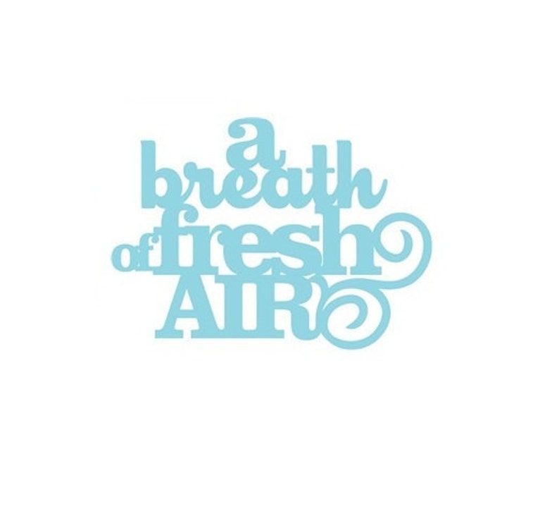 A Breath of Fresh Air Vinyl Wall Art - Etsy