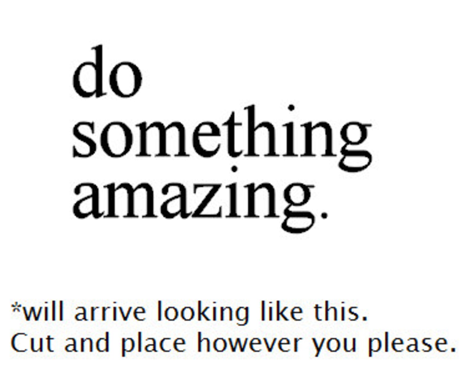 Large Do Something Amazing. Vinyl Wall Art - Etsy