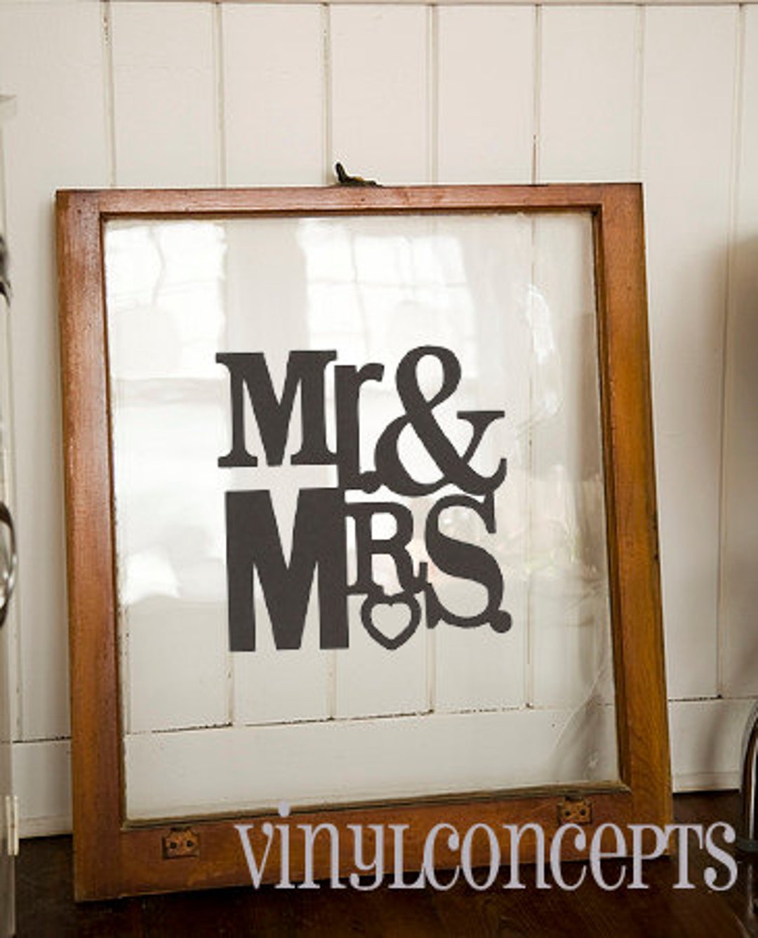 Mr and Mrs - Vinyl Wall Art - Etsy