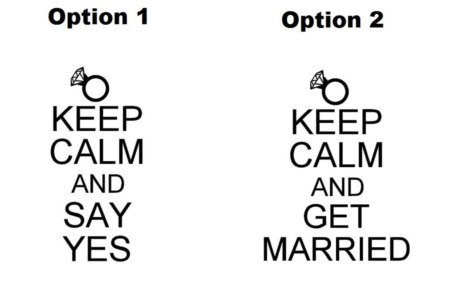 Keep Calm and Get Married Keep Calm and Say Yes Vinyl Wall - Etsy