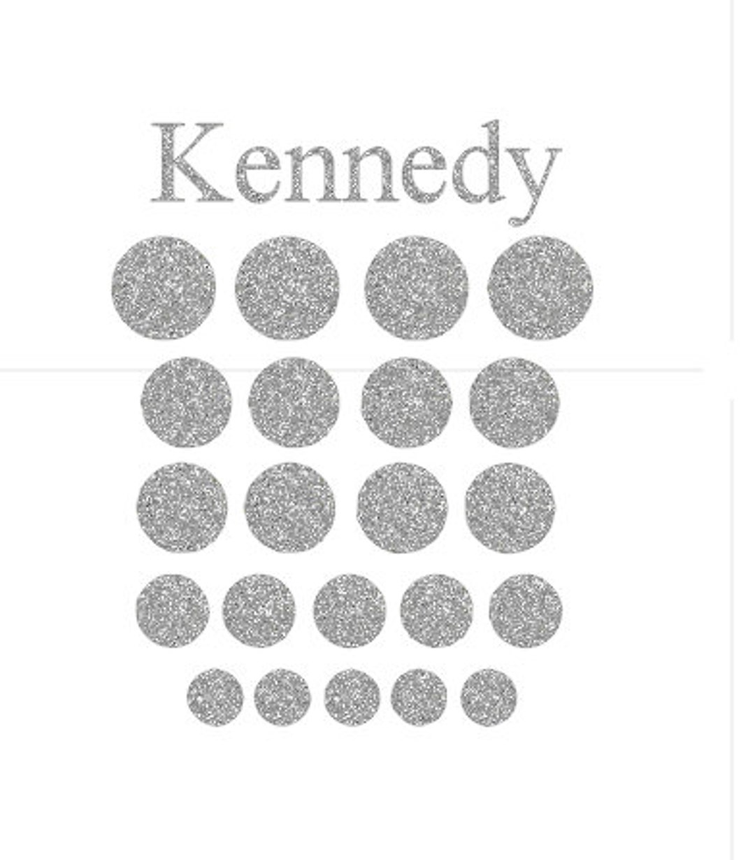 Name With 22 Dots Specialty Colors Only - Etsy