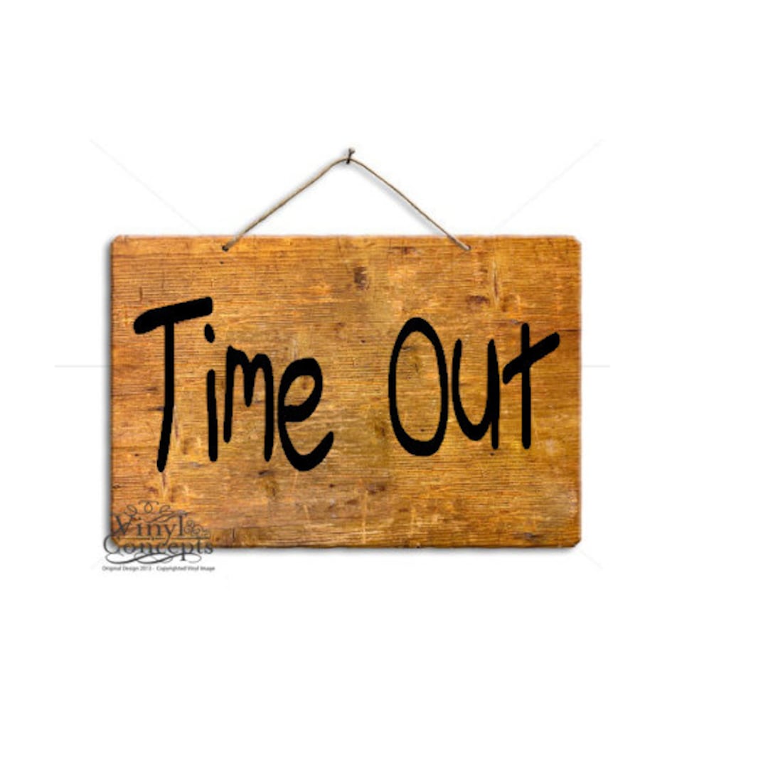 Time Out. Vinyl Wall Art - Etsy