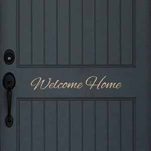 Welcome Home Vinyl Wall Art - Etsy