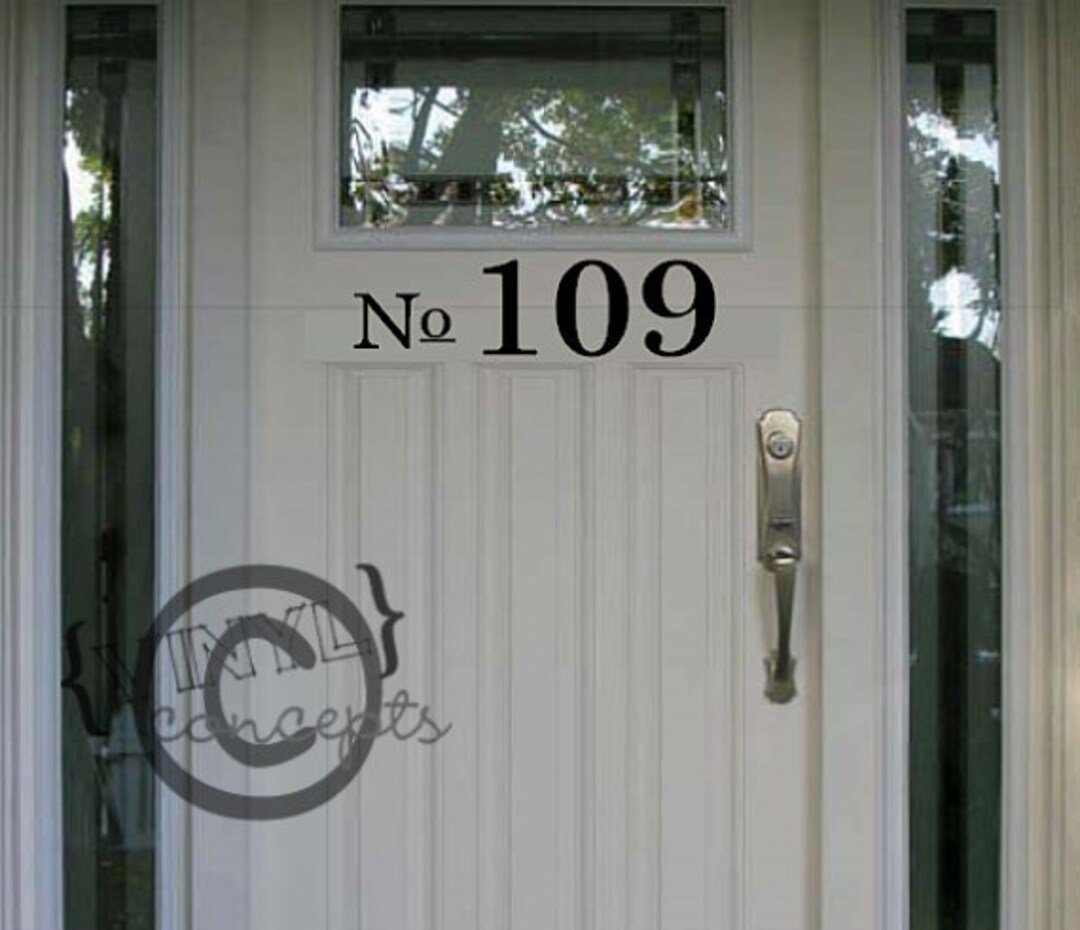 House Numbers - Vinyl Wall Art - Etsy