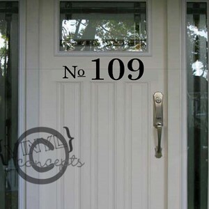 House Numbers Vinyl Wall Art - Etsy