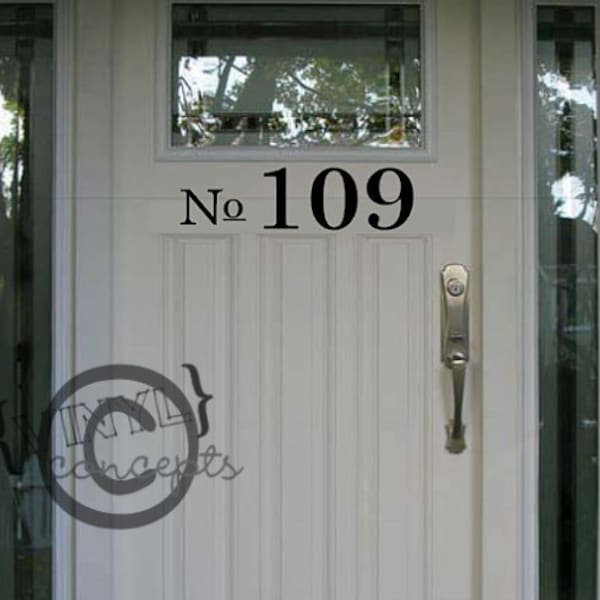 Vinyl House Numbers - Etsy