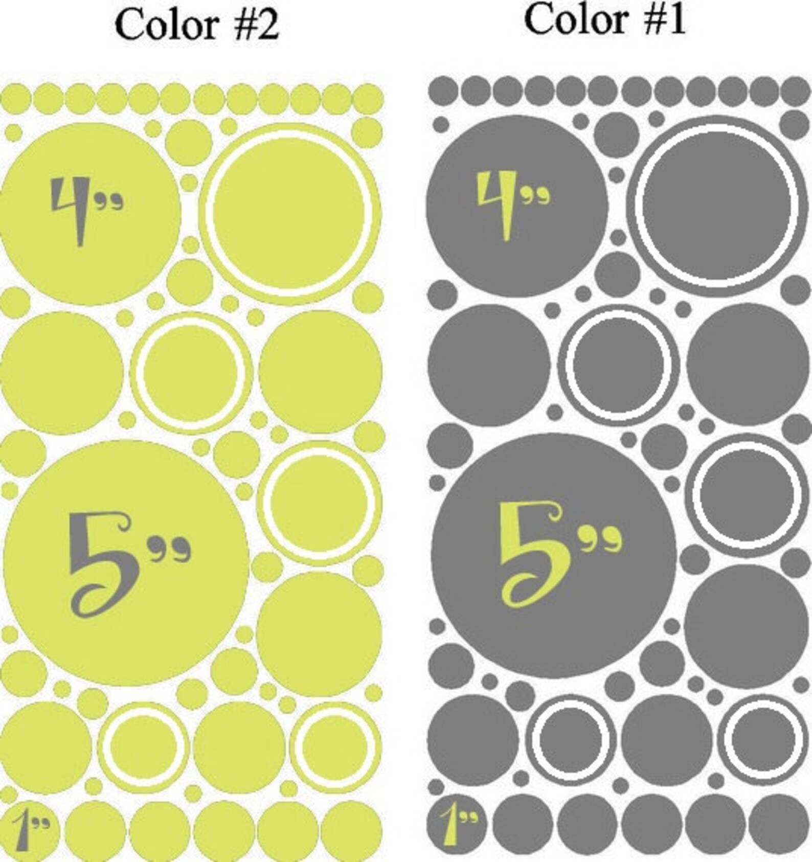 Bedroom Circles Vinyl Wall Art - Etsy