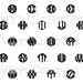 4 Laptop Monogram Decal Vinyl Wall Art - Etsy