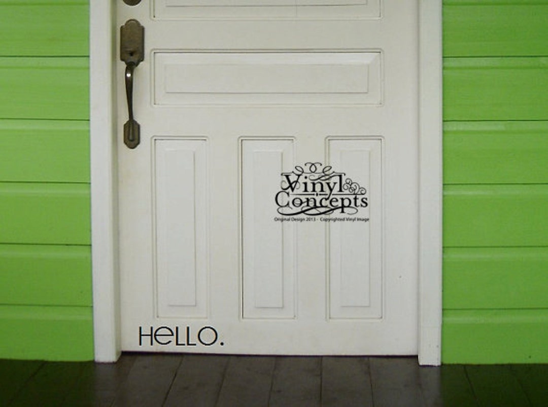 Hello. Vinyl Wall Art - Etsy