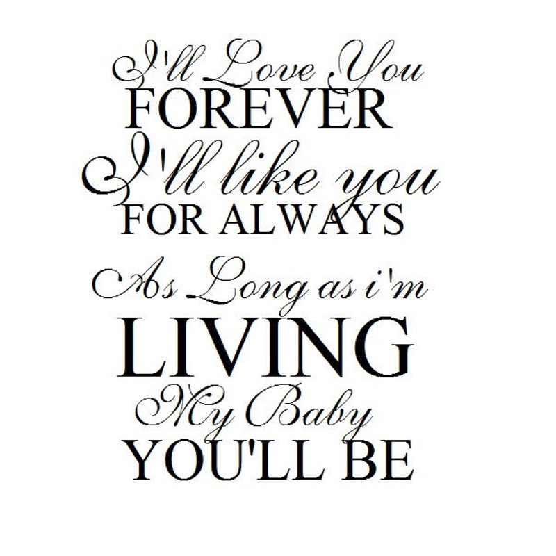 Ill Love You Forever - Etsy