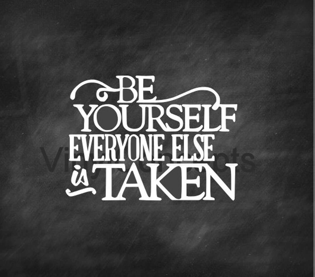 Be Yourself Vinyl Wall Art - Etsy