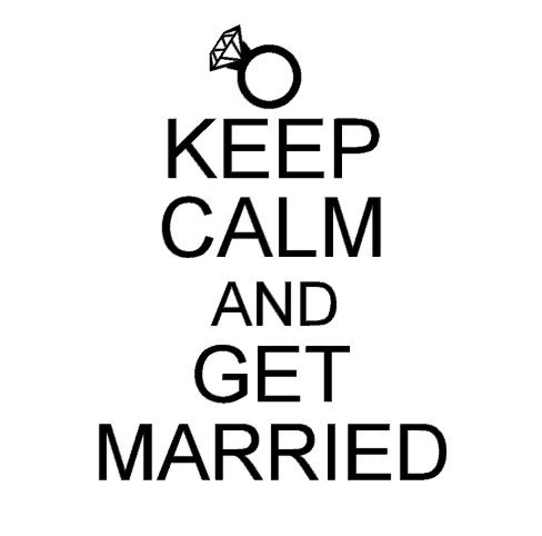 Keep Calm and Get Married Keep Calm and Say Yes Vinyl Wall - Etsy