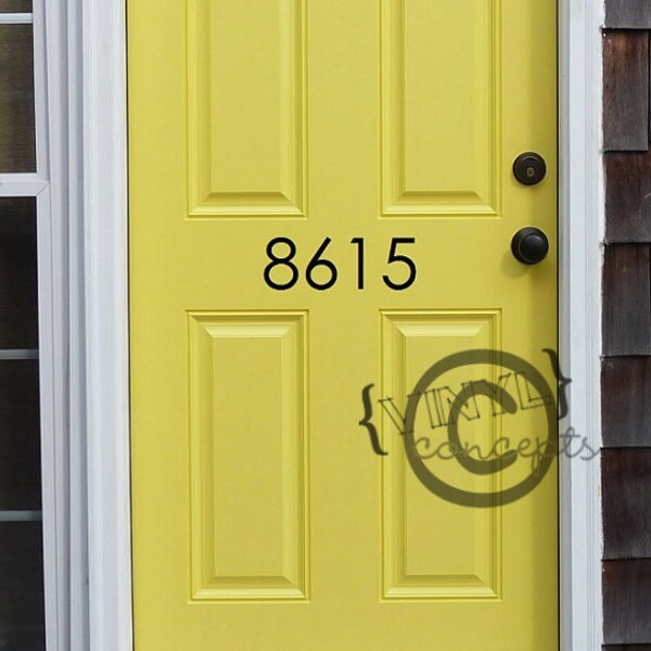 Vinyl House Numbers - Etsy