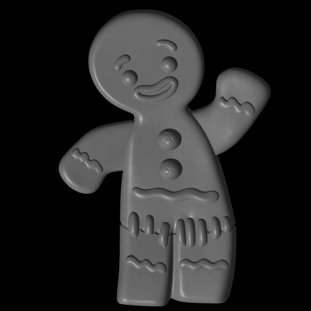 Gingy 3D Print File, Shrek Fan Art, Christmas Decor (digital Download ...